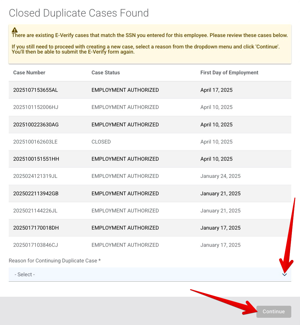 Setting up and using the E-Verify integration